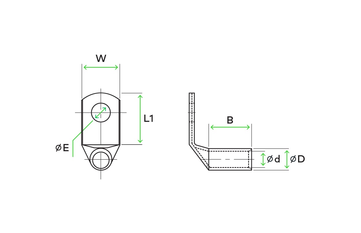 Copper Terminal 90º - Arvi